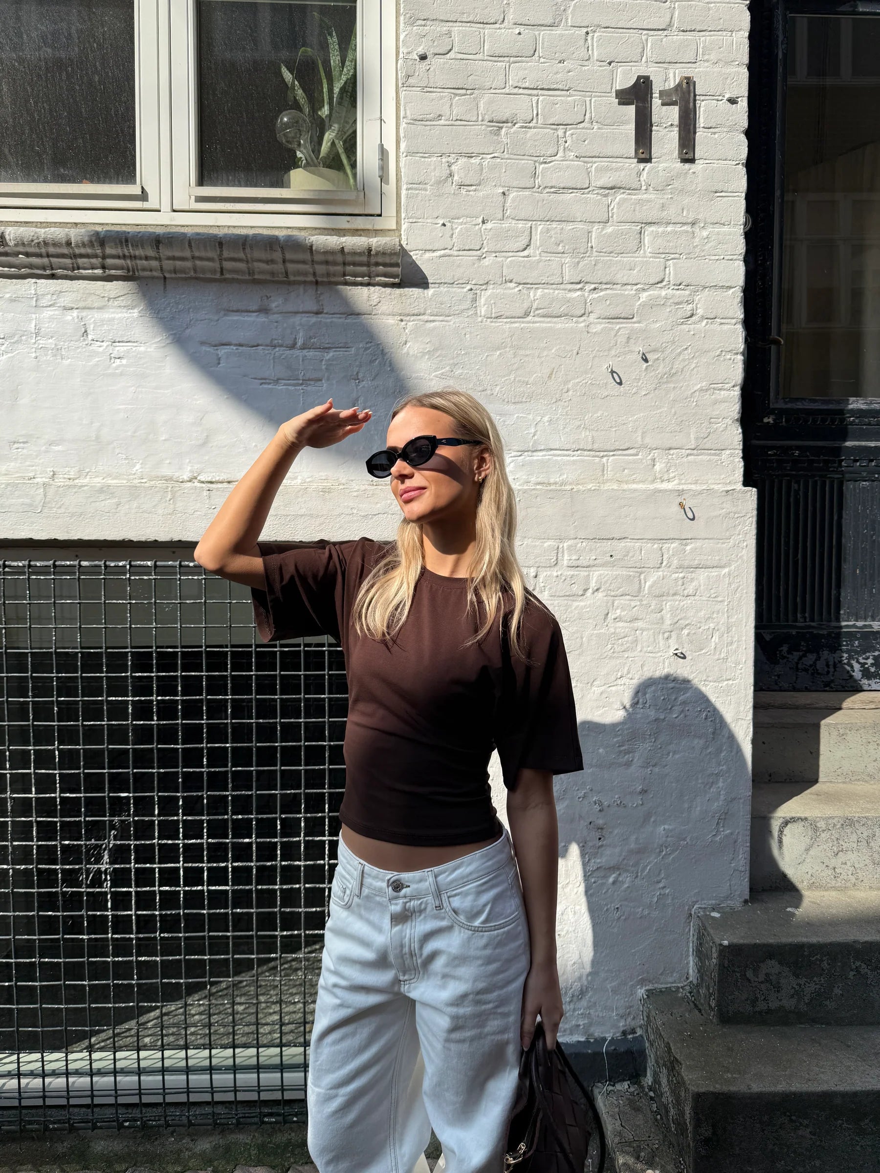 KLARA TOP | WAISTED chocolate – Hon+Hann